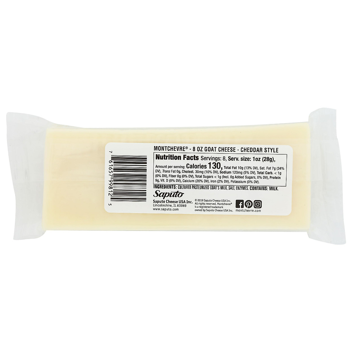 MONTCHEVRE Goat Cheddar, 8 OZ