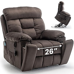 Cobplns Recliner Chair/Recliner Chairs for Adults， Lift Chairs Recliners for Elderly with Massage Lumbar Heating， Suitable for People Under 6 Feet Tall and Weighing up to 400lbs