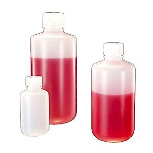 Nalgene 332189-0032 Wide-Mouth Sample Bottle, HDPE, Bulk Pack, 1000mL (32 ounce) (Case of 50)