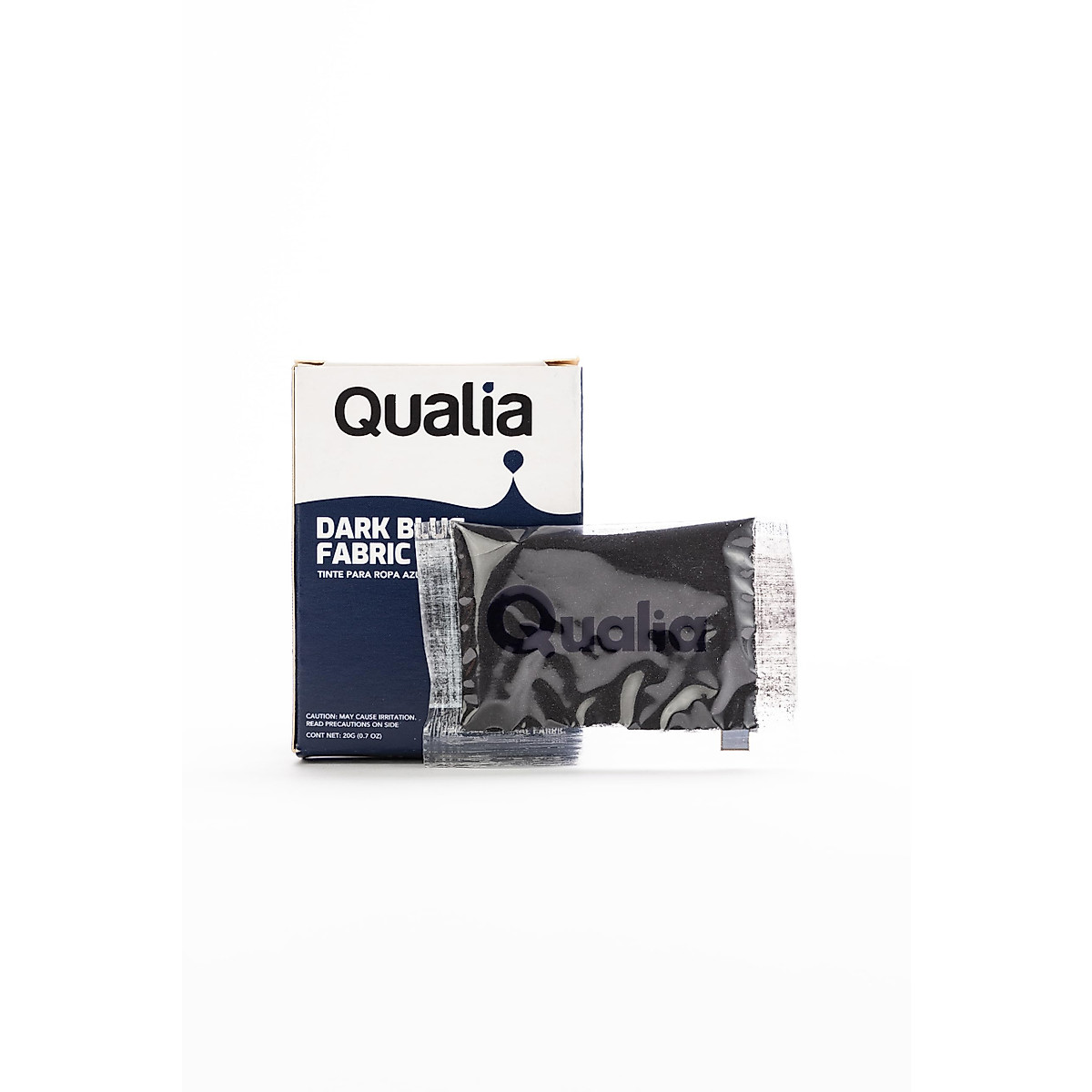 Qualia All Purpose Powder Fabric Dye, Easy to Use Dye for Natural Fabrics: Cotton, Wool, Silk, Wood, & Linen, Ultra Concentrated Colors, Dark Blue, 3 Pack