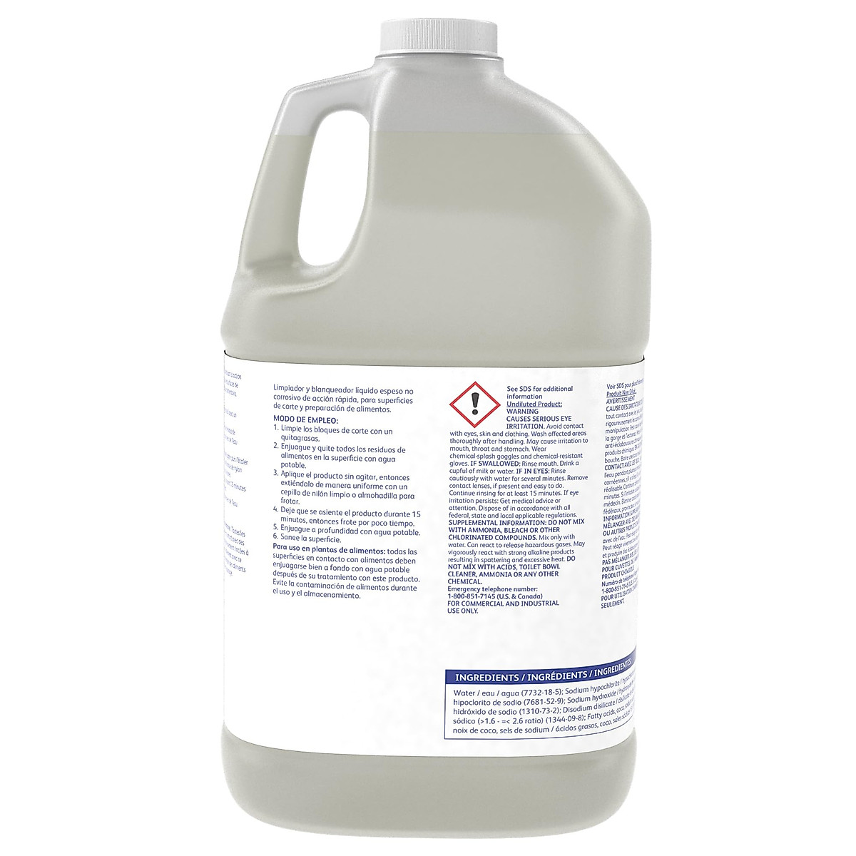 Diversey 904404 SUMA Block Whitener Removes Stains from Cutting Boards, Chopping Blocks, Ready-to-Use, 1-Gallon (Pack of 4)