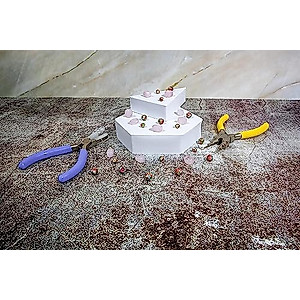 Expo International 4mm Glass Pearl Beads, Versatile Round Glass Beads, Elegant Beads for Jewelry, Bridal, and DIY Projects, Natural