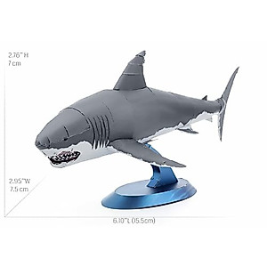 Fascinations Metal Earth Great White Shark 3D Metal Model Kit Bundle with Tweezers