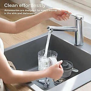 HEYAXA Baby Food Maker, Baby Food Processor with Automatic Cooking & Grinding, Food Steamer Puree Blender with Self-Cleaning Function, BPA Free (White)