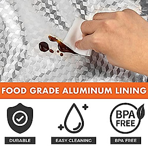 OPUX Insulated Lunch Box for Kids, Boys, Girls | Soft Leakproof Lunch Bag for Men Women | Reusable Durable Thermal Lunch Pail for School Work Office | Fit 6 Cans (Navy)