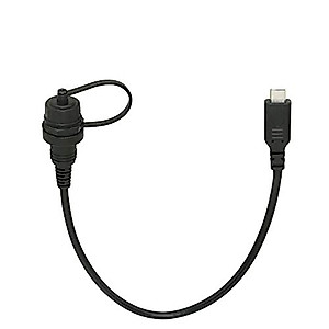 CERRXIAN 30cm USB Type C 2.0 Car Mount Dash Flush Waterproof Extension Cable for Car, Boat, Motorcycle, Truck Dashboard (USB-C)