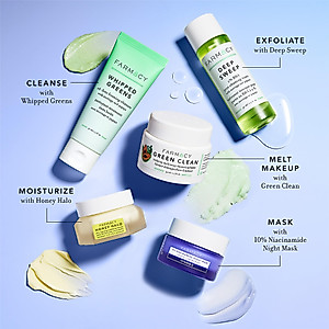 Farmacy Niacinamide Overnight Face Mask - Pore Refining Facial Mask with 10% Niacinamide - Replenishes Moisture Barrier with 3% Panthenol + Blueberry Seed Oil for Soft, Supple Skin (50ml)