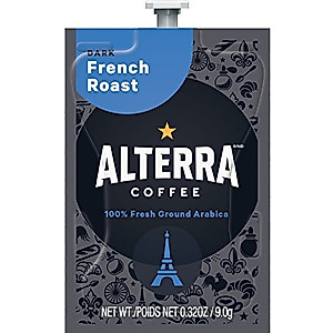 ALTERRA Coffee French Roast Single Serve Freshpacks for MARS DRINKS FLAVIA Brewer, 20 Packets