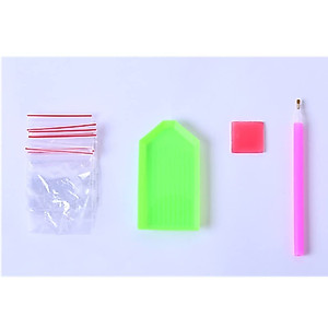 Gigicloud 12pcs 5D Rhinestone Painting Greeting Cards Kits, Handmade Festival Greeting Cards DIY Diamond Drawing Birthday Cards for Adults and Kids