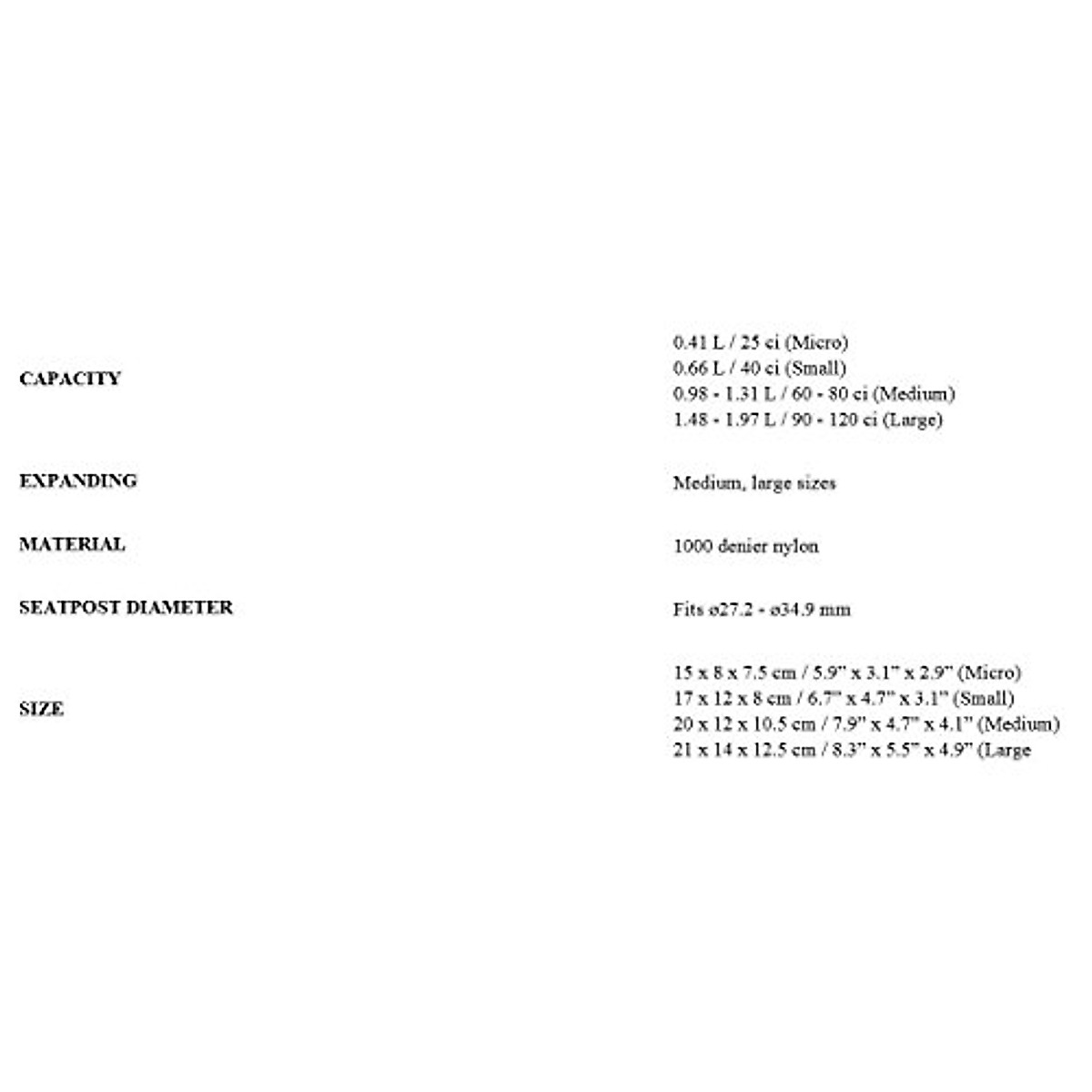 Topeak Aero Wedge Seat Bag with Fixer, Medium