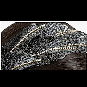 XBWEI Hair Hoop Head Hoop Hairpin Leaf Insert Drill Hair Accessories Show Face Small Hair Hoop Face Wash Hair Accessories