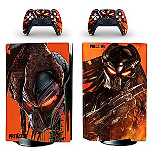 Vanknight PS5 Standard Disc Console Controllers Skin Sticker Decals Playstation 5 Console and Controllers Alien
