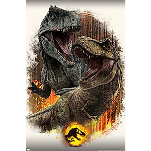 Trends International Jurassic World: Dominion - Giga Vs T. Rex Wall Poster