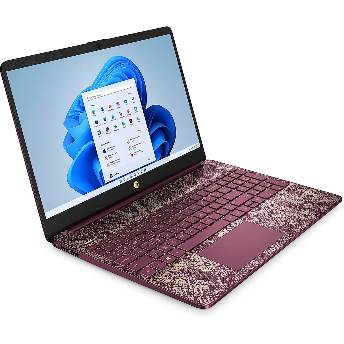 HP Laptop 15-dy4009cy 15.6" HD (1366 x 768) Touchscreen, Intel Core i5-1155G7, Intel Iris Xe Graphics, 12GB DDR4 RAM, 512GB SSD Storage, Windows 11 Home, Opulent Aubergine (Renewed)