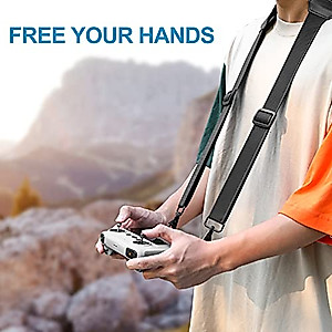 SKYREAT High-Grade Nylon Braided Shoulder Lanyard Neck Strap with CNC Aluminum Alloy Screw for DJI Smart Controller/RC Pro/Mavic 3 | Mini 3 Pro RC Accessories