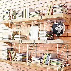 DyaSyaHya Shelf Dividers for Closet Organization - 6PCS - Steel Partition System for Organizing Cabinets, Wardrobe, Wooden & Flat Shelves - Metal Separators for Shelving Units - 11x11.4-Inch, White