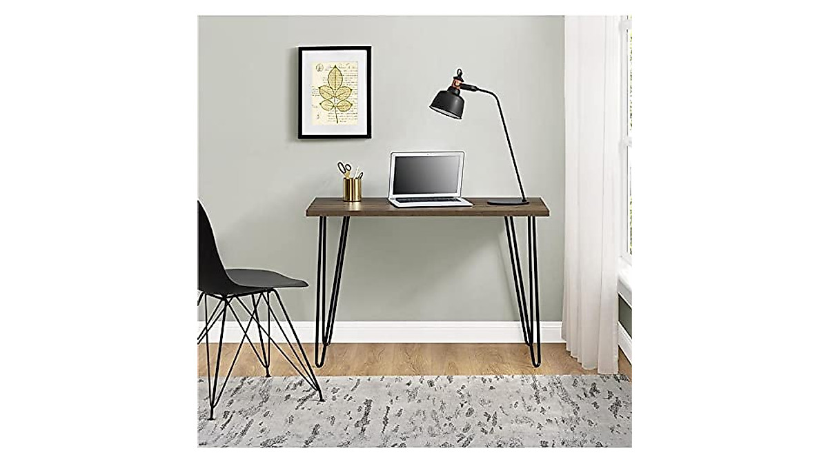 Shop Ameriwood Owen Retro Desk in Walnut Finish