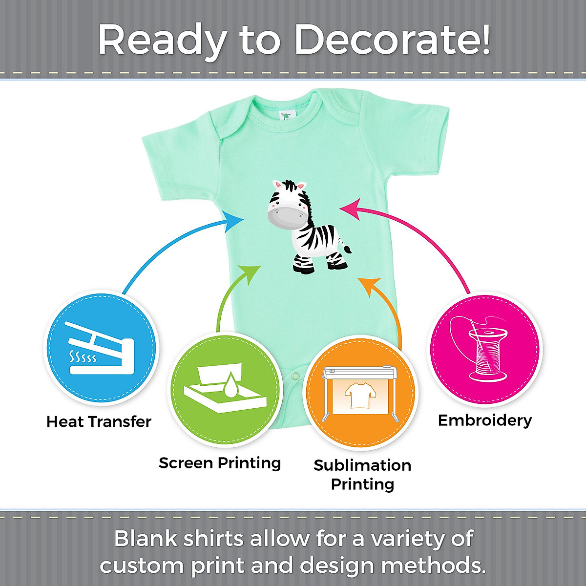 Laughing Giraffe Baby Blank Short Sleeve Unisex One Piece Bodysuit (3-6 Months, Black)