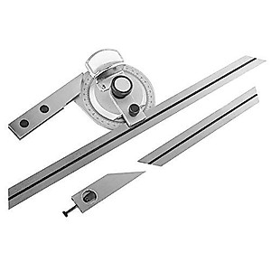 360 Degree Universal Bevel Protractor Angle Finder with Magnifying Glass for Internal And External Angle Measurement