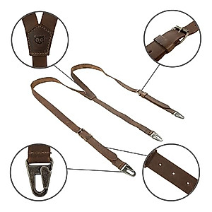 Hide & Drink Leather Y Suspenders (Medium 5 ft. 3 in. to 5 ft. 9 in.) :: Bourbon Brown