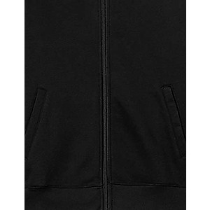 Amazon Essentials Men's Full-Zip Fleece Mock Neck Sweatshirt, Black, X-Large