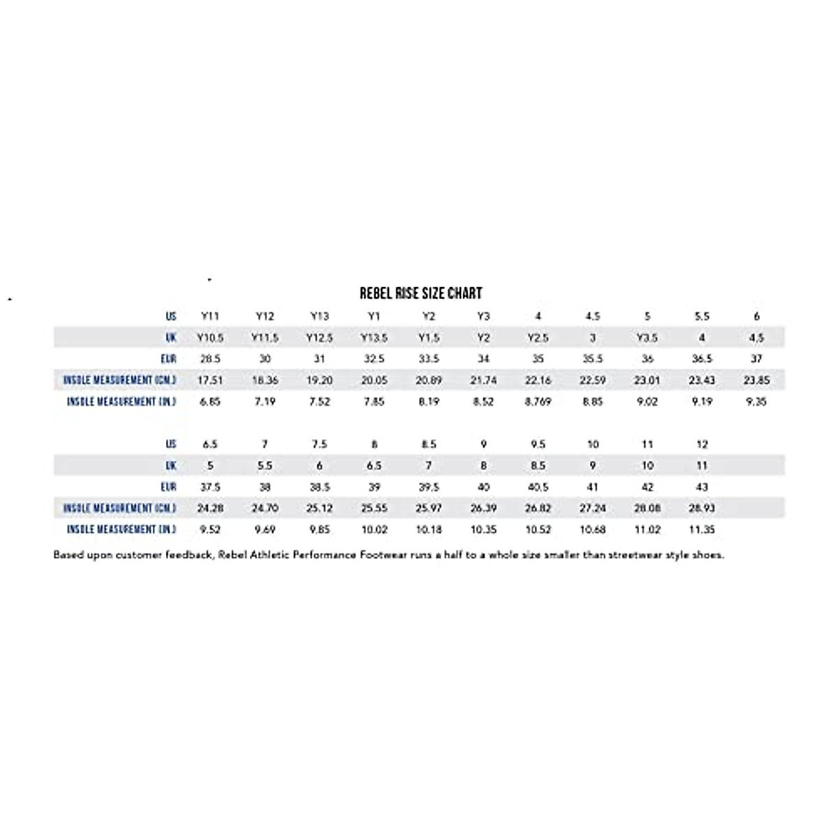 Rebel Athletics Rise Cheer Shoe, White, 2 Big Kid