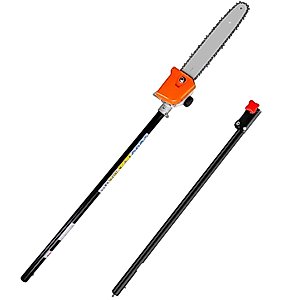 Gabasinover,Replacement parts Pole saw Attachment for Attachment Capable String Trimmers, Polesaws, and Powerheads fits for Hus 128LD, most brushcutters and Powerheads (Black）