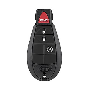 Remote Car Key for Dodge Ram 1500 2013 2014 2015 2016 2017 2018 2019 2020 2021 2500 3500 4500 5500 2013-2018 Pickup Truck Keyless Entry Remote Start Control GQ4-53T (Pack of 2)