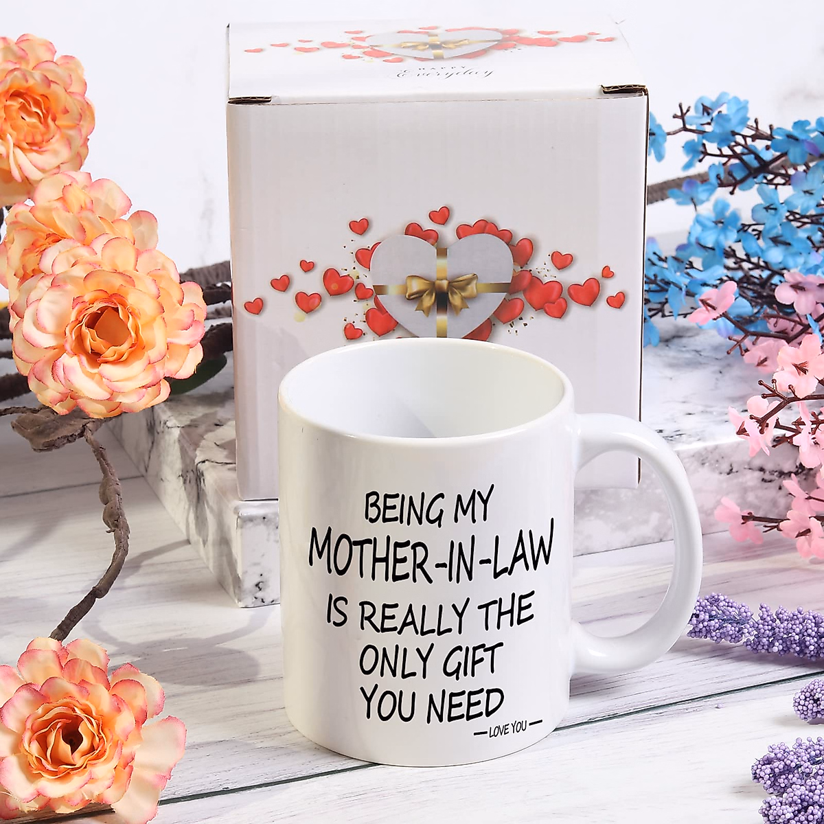 Being My Mother In Law Is The Only Gift You Need Mug Being My Mother In Law Mug Mother In Law Coffee Mug Birthday Valentine's Day Christmas Gifts for Mother In Law from Daughter Son In Law 11 Ounce