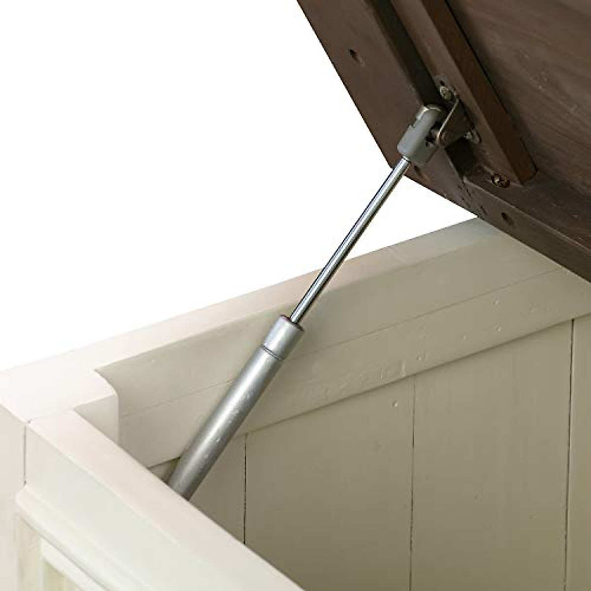 Amazon Brand - Stone & Beam FSC Certified Reclaimed Pine Storage Bench, 39"W, White