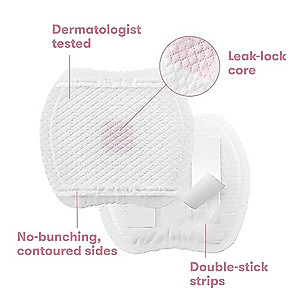 Frida Mom All-Day Dry Disposable Nursing Pads - Soft and Ultra-Absorbent Breast Pads, Breastfeeding Essentials for Moms, 60 Count