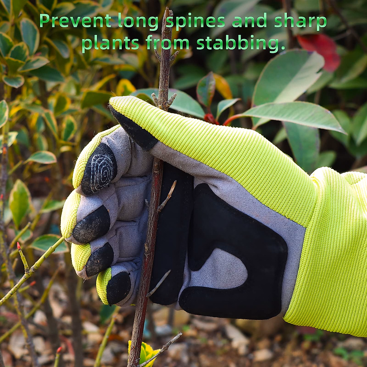 MEPEREZ 3-in-1 Gloves for Gardening, Farming & Cleaning, Stab-Proof, Non-Slip, Shock-Absorbing, Wear-Resistant, Comfortable, Breathable
