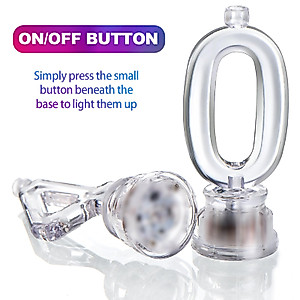 40th Birthday Candles LED Number Candle Flashing Number Birthday Cake Candles with Wax Candles for Birthday Wedding Anniversary Celebration Supplies