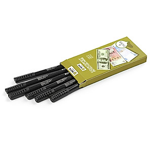 NoteShield 6 Pack Counterfeit Detector Pen Counterfeit Pens Bill Pens Money Marker Detect Fake Marker, Check Bills False Currency Counterfit Marker Pen