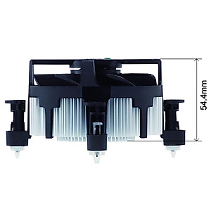 ThermalFly Delta 6 CPU Cooler for Intel Sockets LGA1200/LGA775/LGA1150/LGA1151/LGA1155/LGA1156, 90mm 4Pin PWM Fan, up to 100W Cooling Power, Pre-Applied High Performance Grease, for Desktop Computer