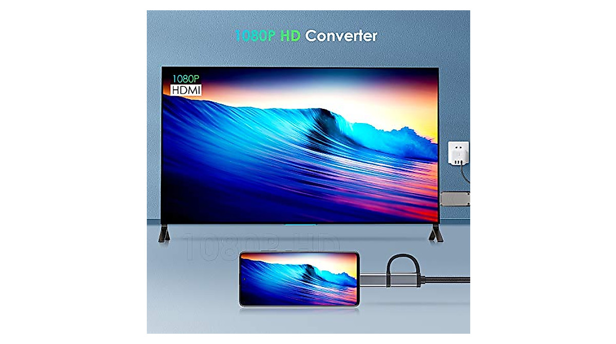 Renkchip 2-in-1 USB-C/Micro USB to HDMI Cable — 1080P HD Mirroring ...
