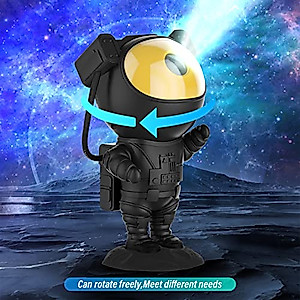 BestYiJo Astronaut Light Projector, Galaxy Projector Night Light 3D Nebula Decor lamp for Kids Room with Remote Control, 8 Color Modes Star Projector for Bedroom Ceiling Gaming Room Decor