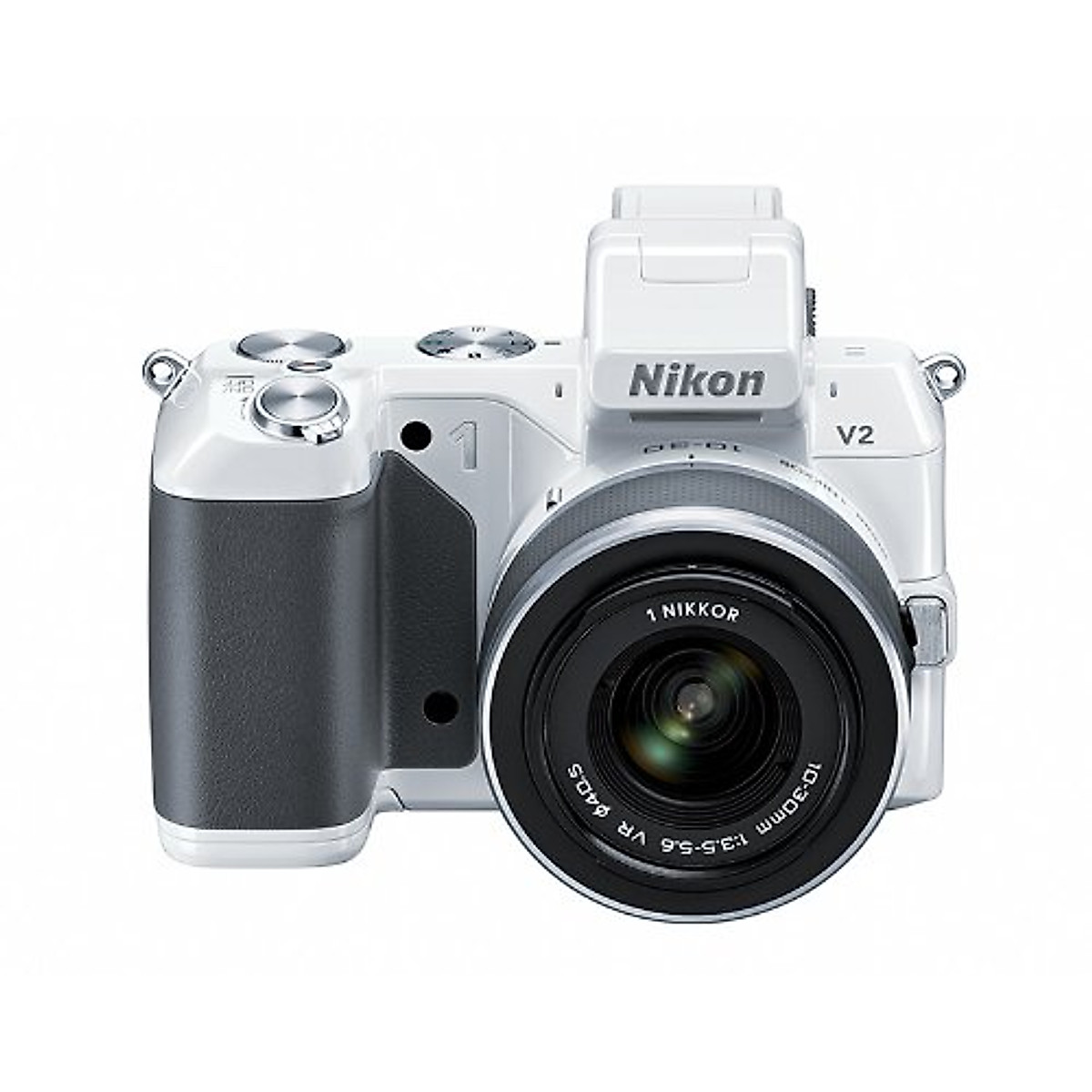 Nikon 1 V2 14.2 MP HD Digital Camera with 10-30mm VR 1 NIKKOR Lens (White)