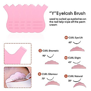 PERMANIA Lash Lift Kit,Lash Perm Kit, Fast Eyelash Lifting 5 Minutes DIY at Home with Strong Glue Disposable Sachet Lash Perming Kit Last 8 Weeks（30pcs）