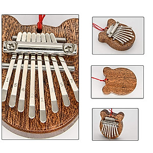 8 Key Mini Kalimba Thumb Piano, Portable Mbira Finger Piano Best Gift for Kids, Birthday, Christmas, Beginner, Party