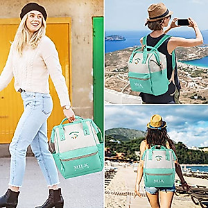 ZOMAKE 15.6 Inch Travel Laptop Backpack for Women Men - Anti Theft Water Resistant Bag Daypack - Computer Bag Business Work Cute Backpacks(Candy)