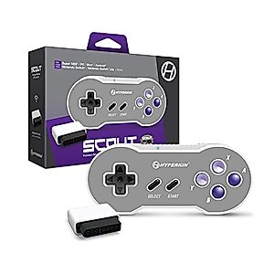 Hyperkin "Scout" Premium BT Controller for Super NES/PC/Mac/Android (Includes Wireless Adapter)