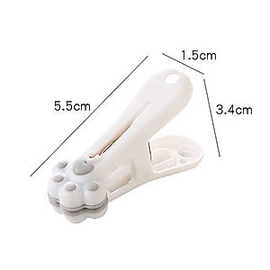 Cat Paw Food Bag Clothes Pegs Durable Long Lasting Clips for Underwear Towels Socks