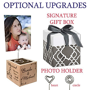 Baby Block Gift for Newborn Boy or Girl - Personalized Birth Announcement Wood Wooden Block New Baby Gifts Custom Item by Glitzby