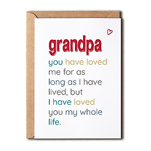 Grandpa You Have Loved - Special Grandpa's Day Card - Birthday Card For Grandpa - Sentimental Card For Grandpa - Meaningful Card For Grandpa…