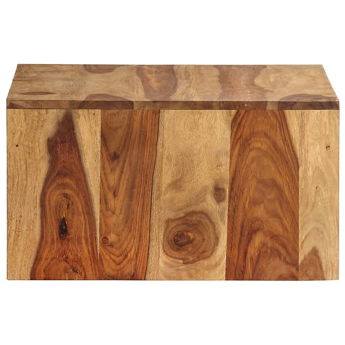 QJBSAVVA Nesting Tables 2 pcs Solid Sheesham Wood,Entrance Table Tray Tables Center Table Low Table Suitable for Meeting Rooms, Reception Rooms, Offices