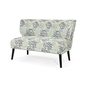 GDFStudio Christopher Knight Home Dumont Modern Farmhouse Fabric Settee, Print