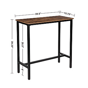 Ball & Cast HSA-2206 Bar Table, Rustic Brown