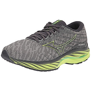 Mizuno Men's Wave Rider 26 | Neutral Running Shoe | Ultimte Grey/Neo Lime | US 10.5