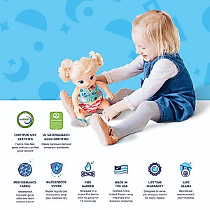 Moonlight Slumber Little Dreamer Deluxe Kids Mattress, Twin - Dual Sided Memory Foam, Plush, Waterproof